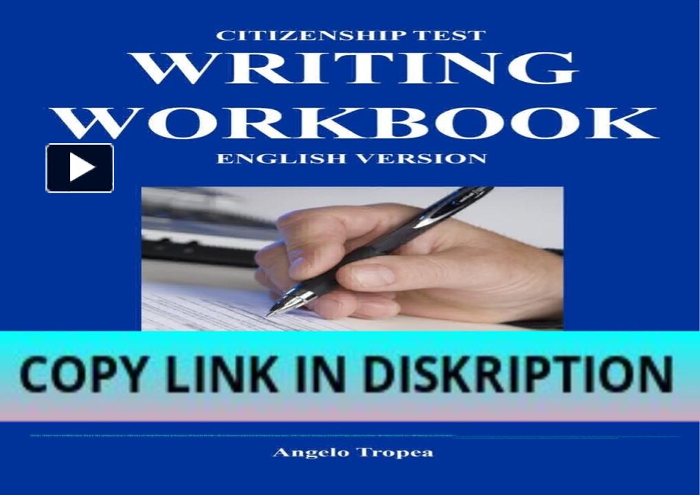 PPT – PDF/DOWNLOAD Citizenship Test Writing Workbook (English Version ...