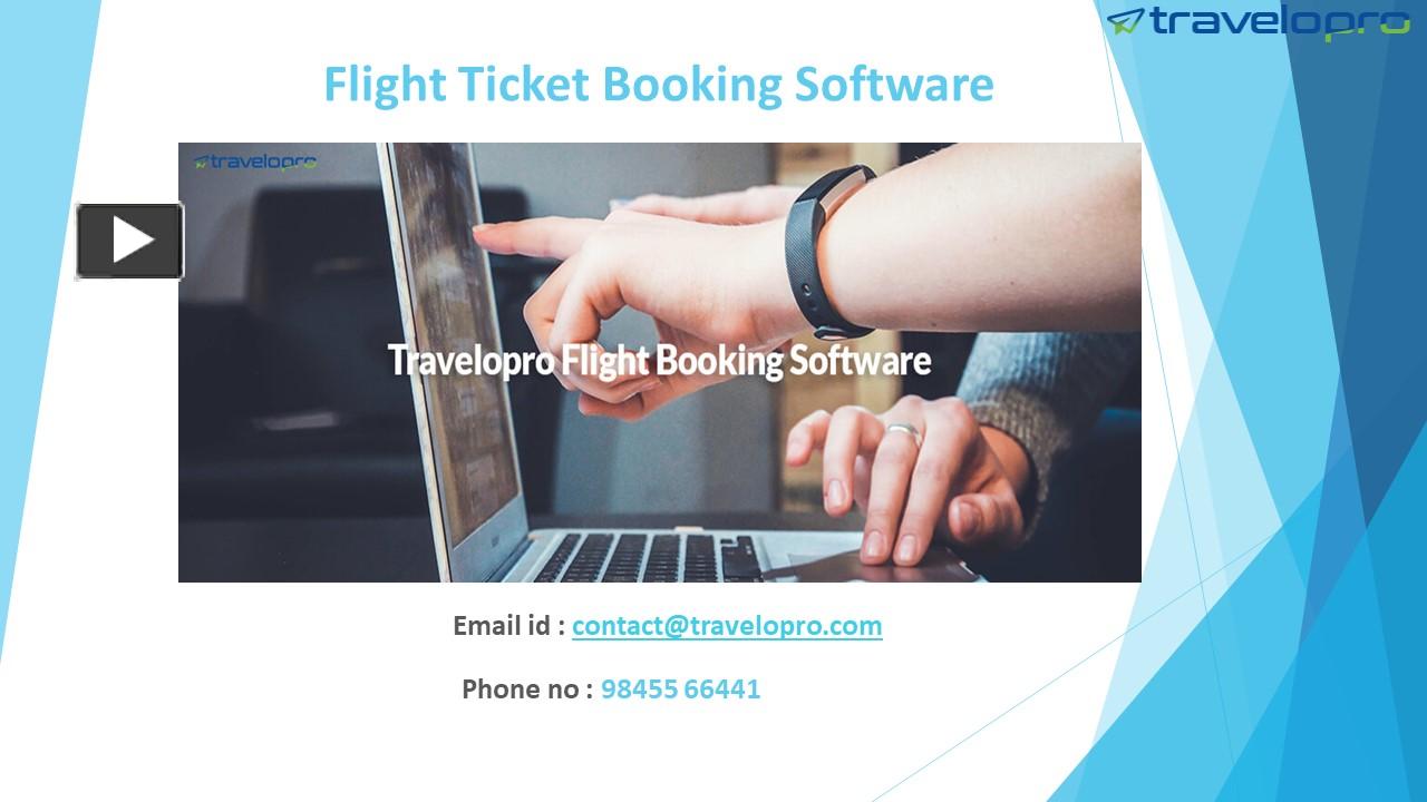 PPT – Flight Ticket Booking Software PowerPoint presentation | free to ...
