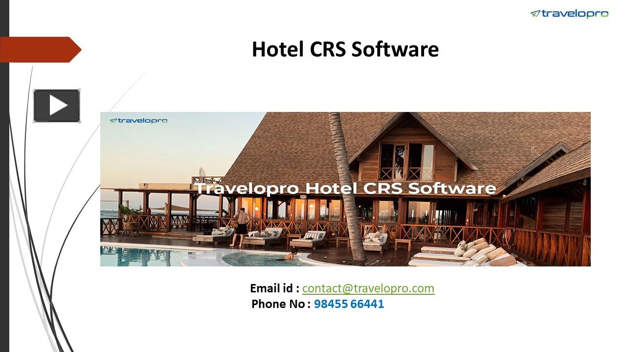 Hotel CRS Software presentation | free to download