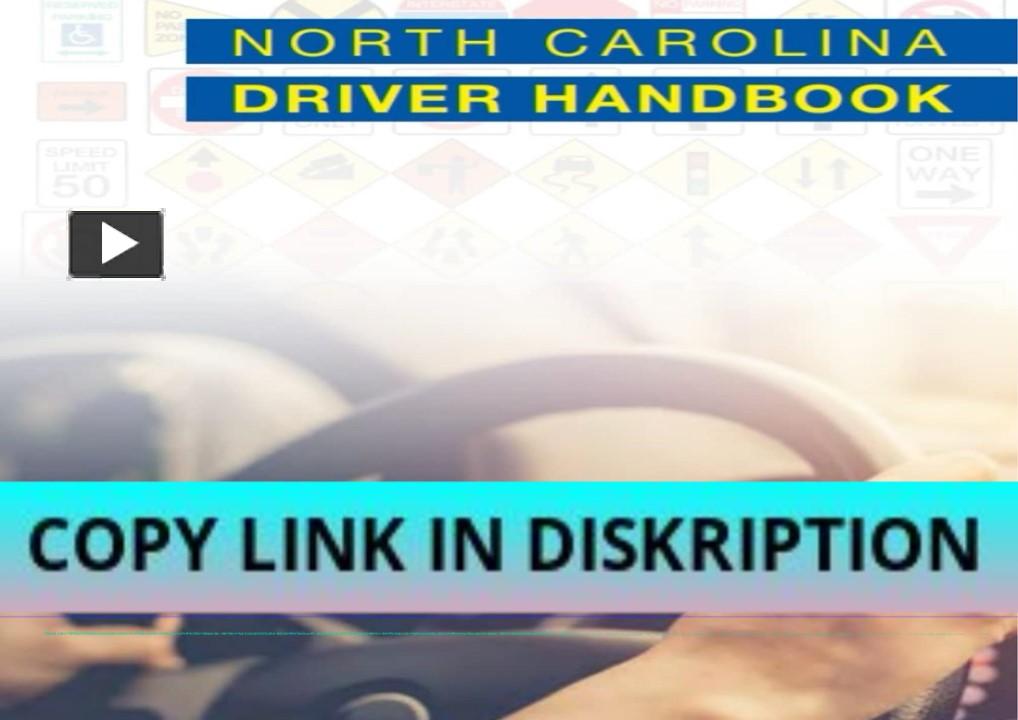 PPT – PDF/READ/DOWNLOAD North Carolina Driver Handbook: Learners Permit Stud PowerPoint ...