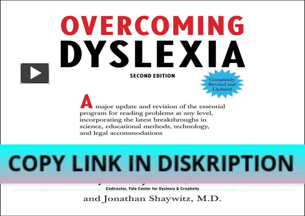 PPT – PDF DOWNLOAD Overcoming Dyslexia: Second Edition, Completely PowerPoint presentation ...