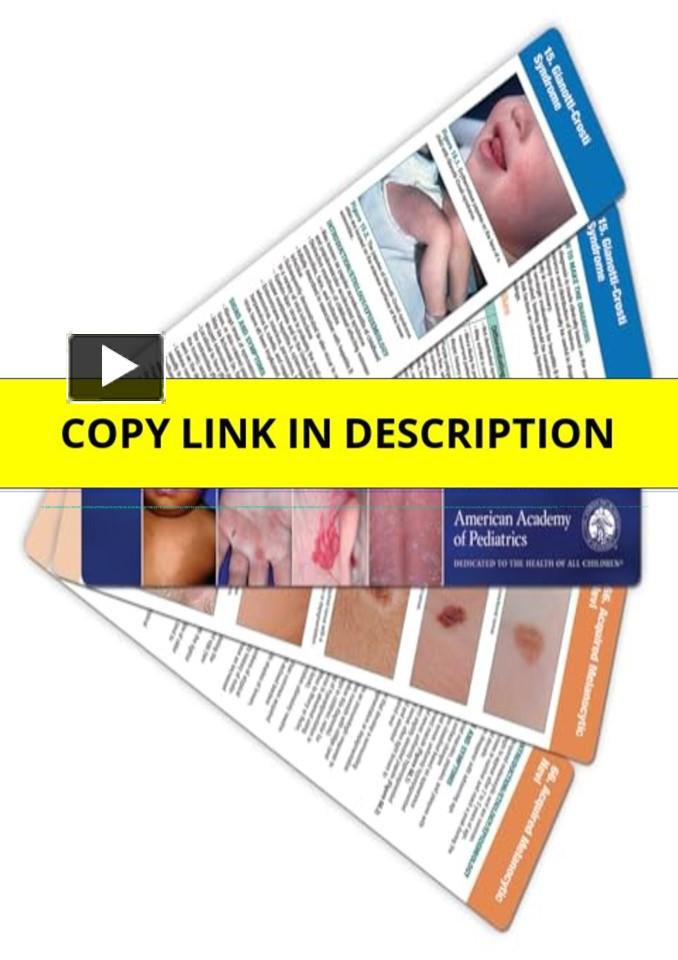 [PDF] Pediatric Dermatology: A Quick Diagnosis Deck 2nd Edition Kindle presentation | free to ...