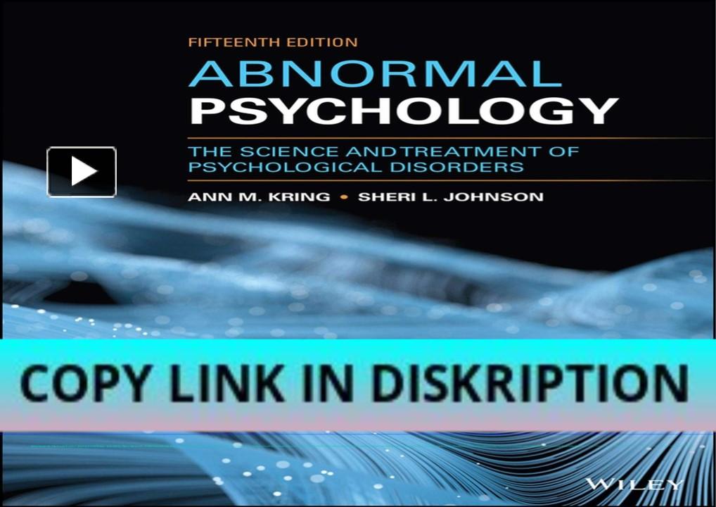 PPT – Download [PDF] Abnormal Psychology: The Science and Treatment of ...