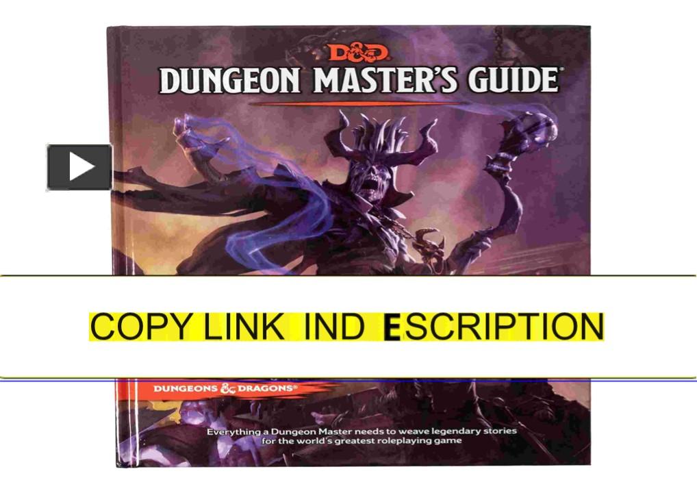 Ppt ⚡pdf ️ Dandd Dungeon Masters Guide Dungeons And Dragons Core Rulebook Powerpoint 