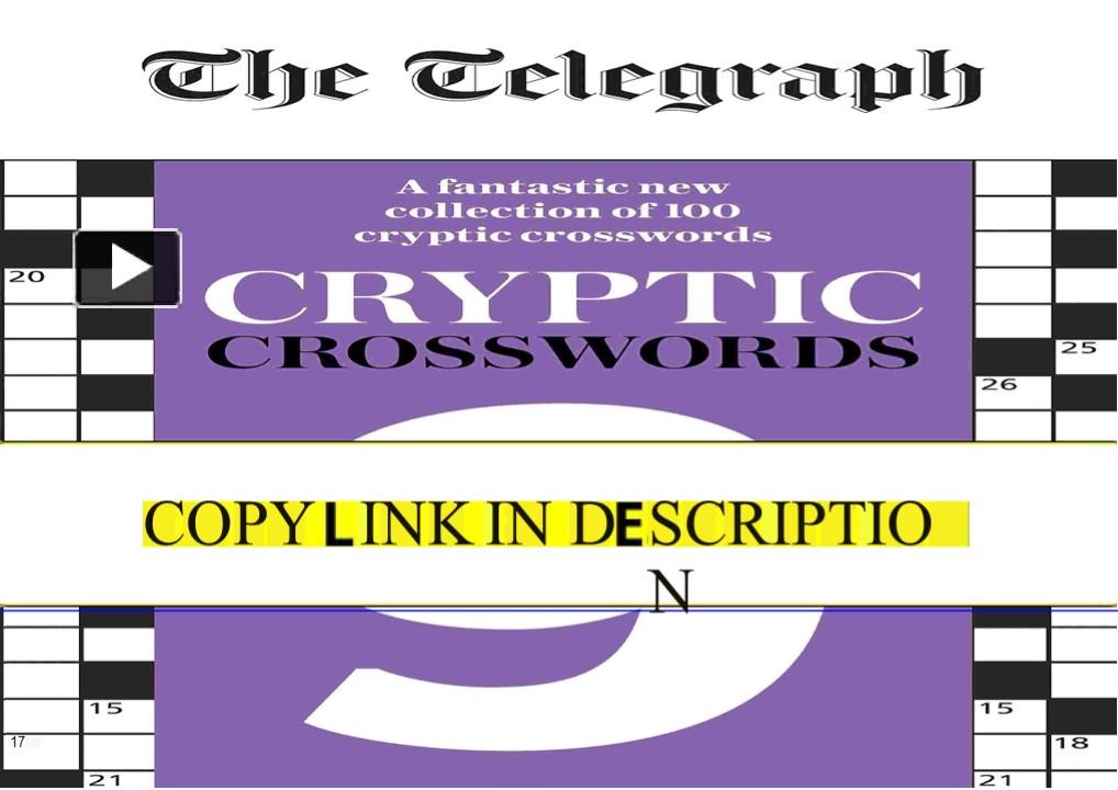 PPT – read⚡ The Telegraph Cryptic Crosswords 9 PowerPoint presentation | free to download - id ...
