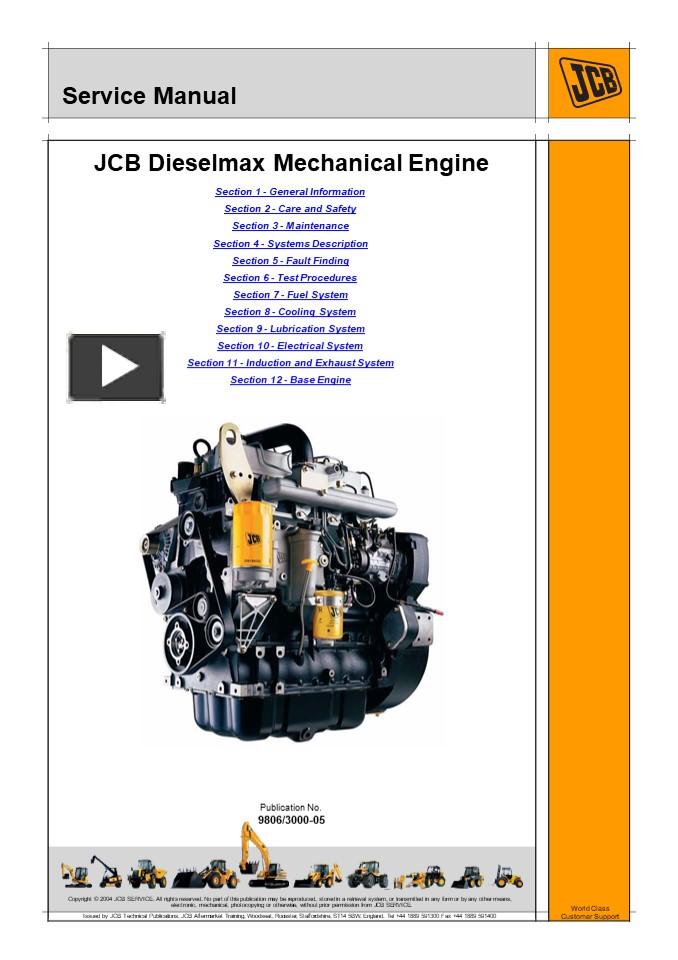 PPT – JCB Dieselmax Engine (SA-SC Build) Service Repair Manual Instant Download PowerPoint ...