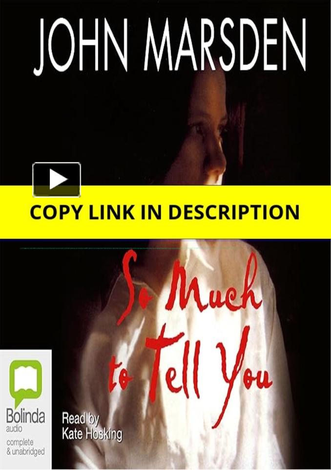 PDF So Much to Tell You Free presentation | free to download