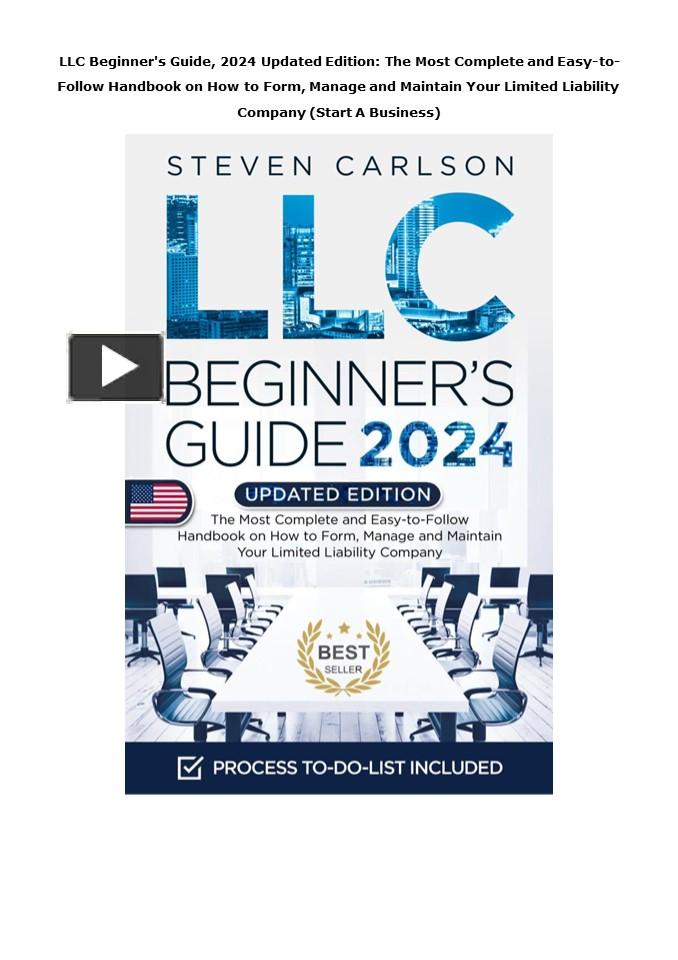 PPT – (PDF)DOWNLOAD LLC Beginner's Guide, 2024 Updated Edition: The Most Complete and PowerPoint ...