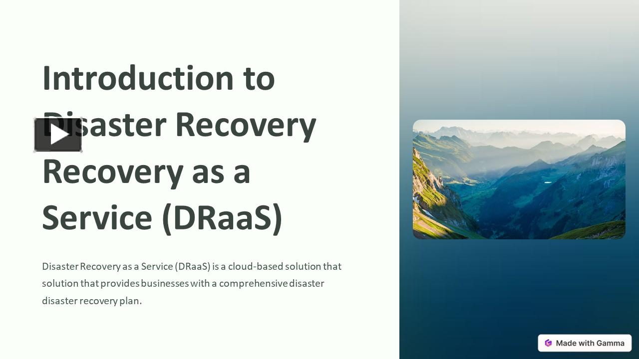 PPT – Benefits of DRaaS Disaster Management Strategy PowerPoint presentation | free to download ...