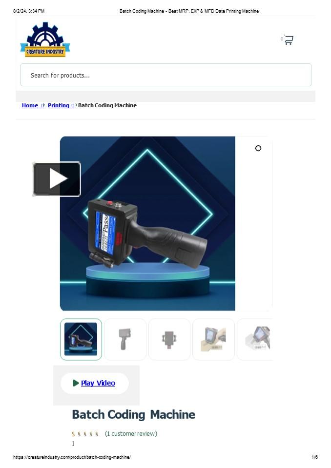 PPT – Batch Coding Machine - Best MRP, EXP & MFD Date Printing Machine PowerPoint presentation ...