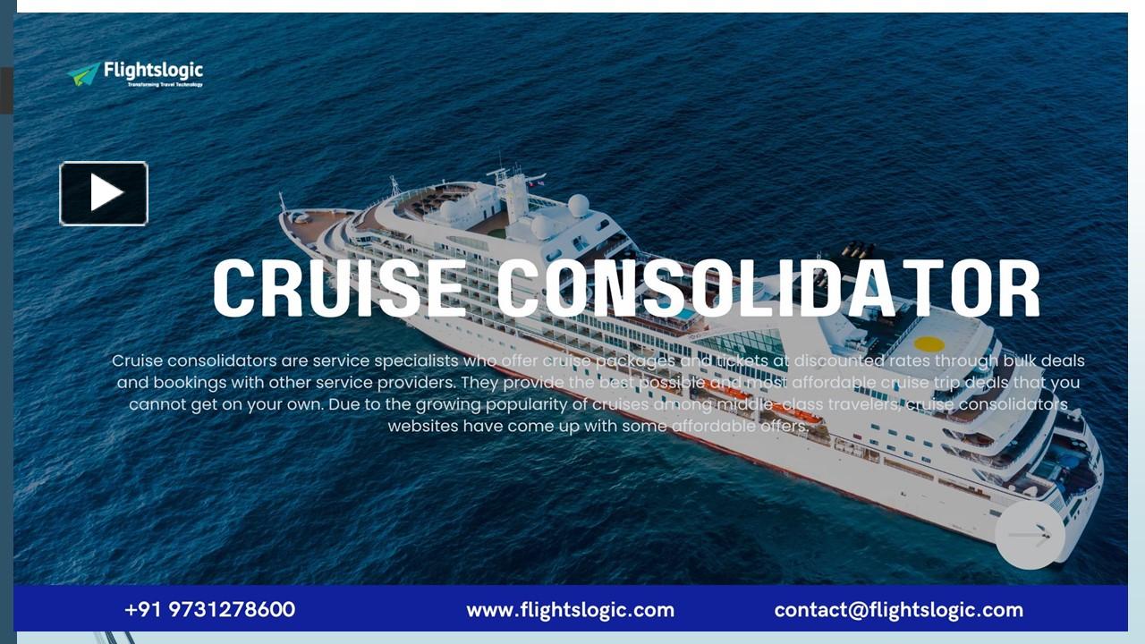 PPT – Cruise Consolidator | Cruise API Provider PowerPoint presentation | free to download - id ...
