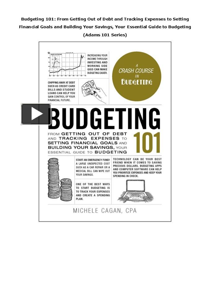 PDF Budgeting 101: From Getting Out of Debt and Tracking Expenses to ...