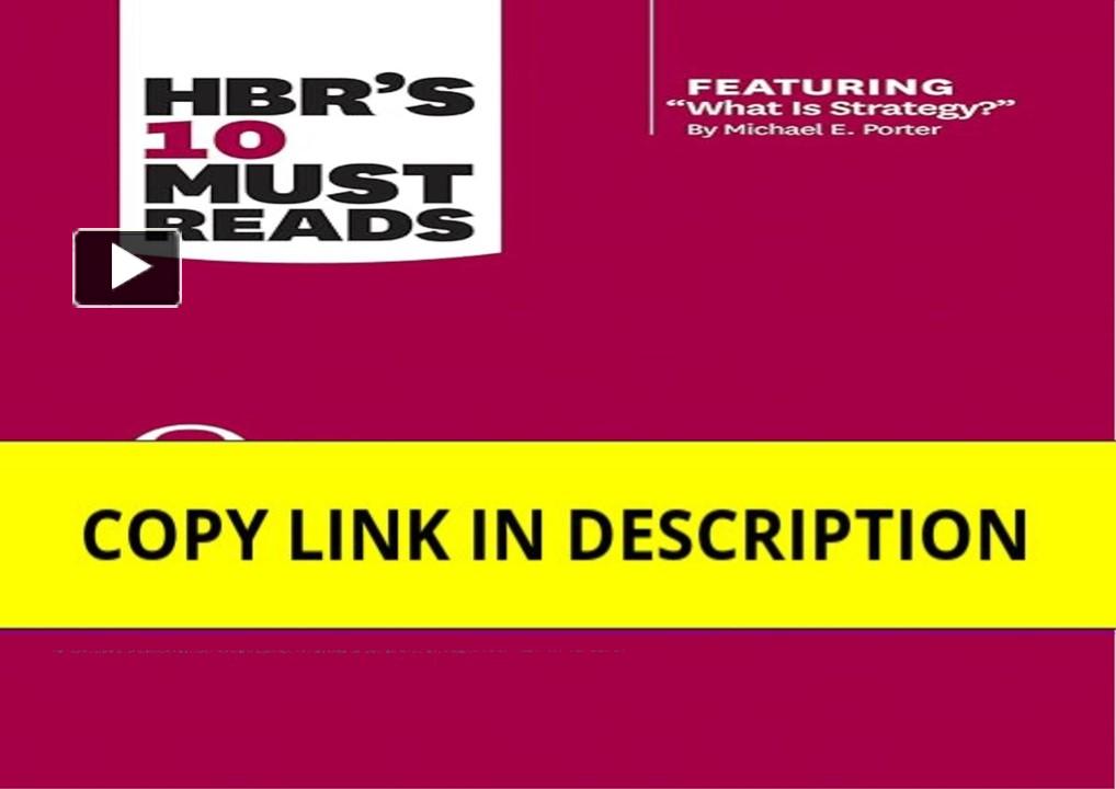 PPT – ️PDF⚡️ HBR's 10 Must Reads On Strategy PowerPoint presentation | free to download - id ...