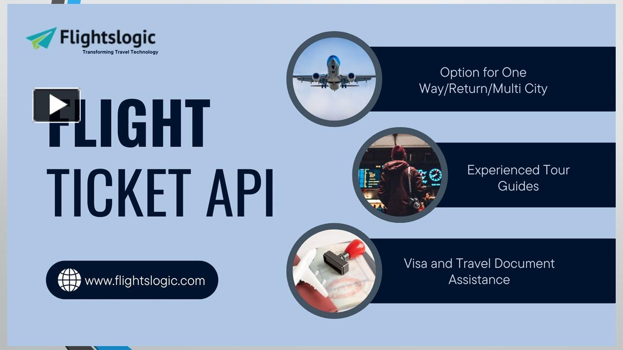 Flight Ticket API | Flight Booking API Integration presentation | free to download
