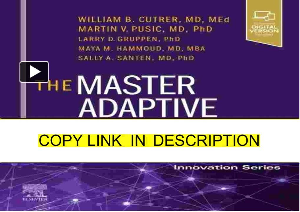 get [PDF] Download The Master Adaptive Learner: from the AMA MedEd Innovation Series 1st ...