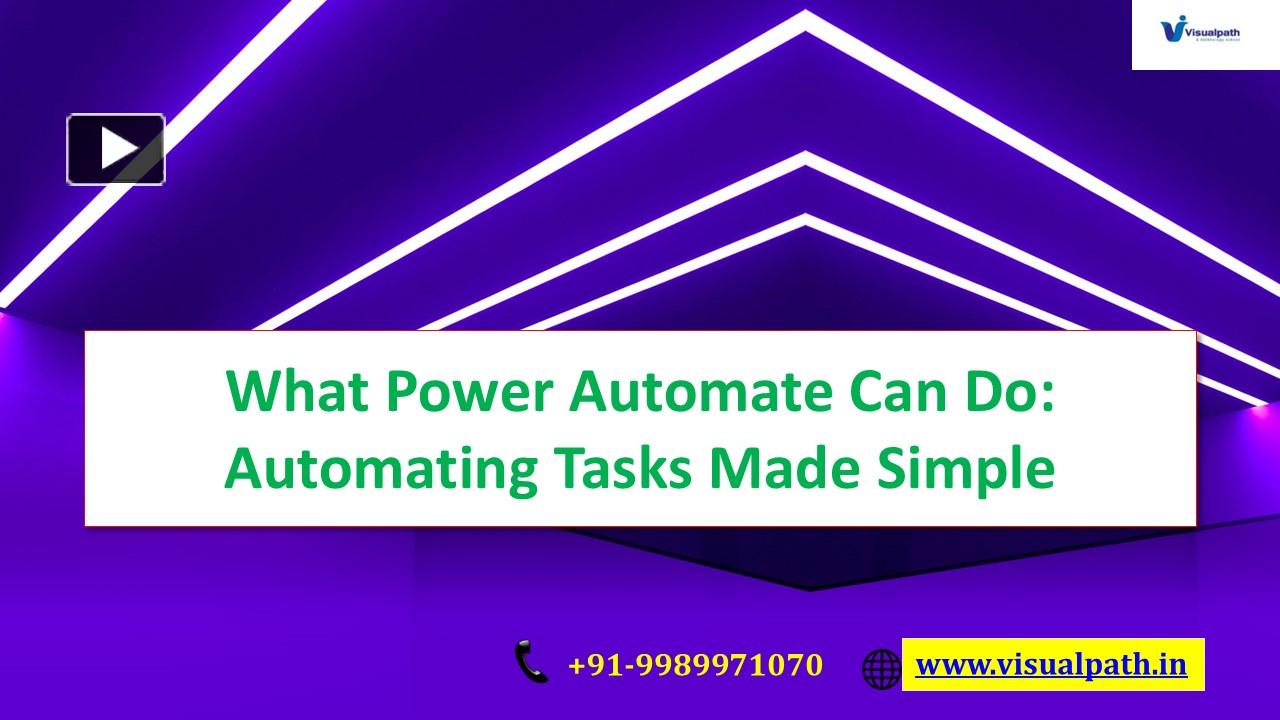 Microsoft Power Automate Training Course Power Apps Online Training Presentation Free To