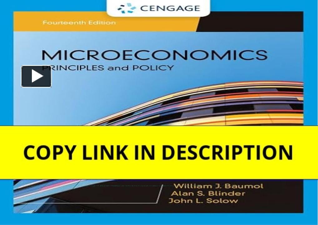 download pdf Microeconomics: Principles & Policy (MindTap Course List ...