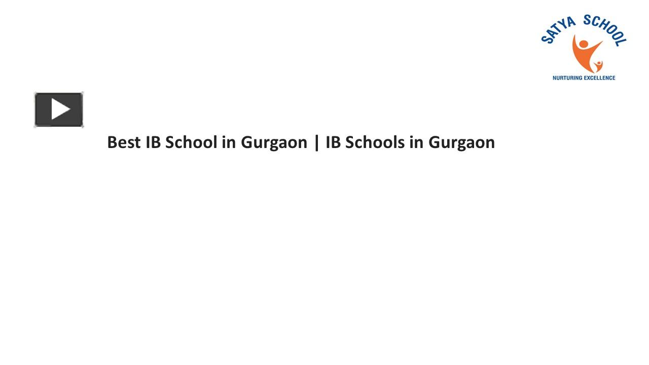 PPT – Best IB School in Gurgaon | IB Schools in Gurgaon PowerPoint presentation | free to ...