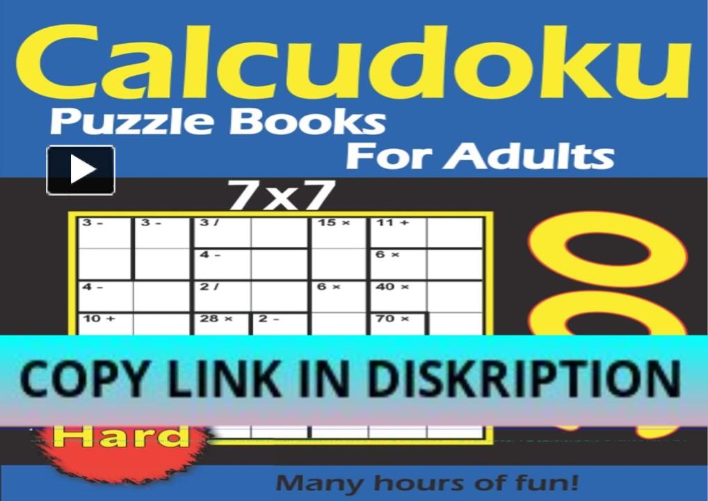 PPT – [PDF] READ Free Calcudoku Puzzle Books for Adults: 300 Hard (7x7) Puzz PowerPoint ...