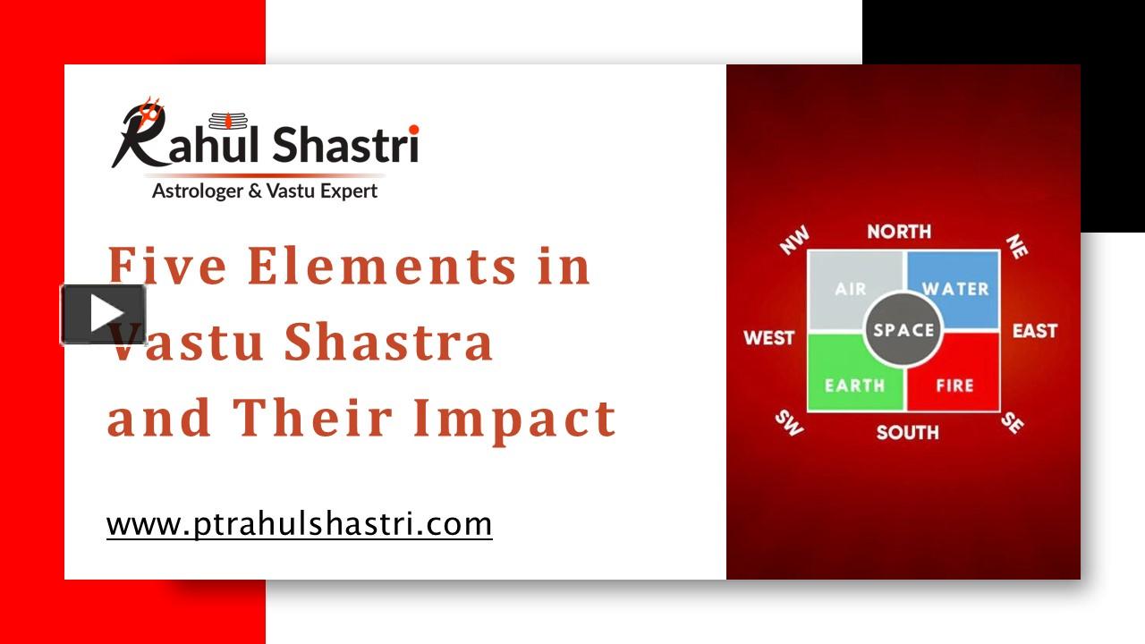 Five Elements in Vastu Shastra and Their Impact presentation | free to download