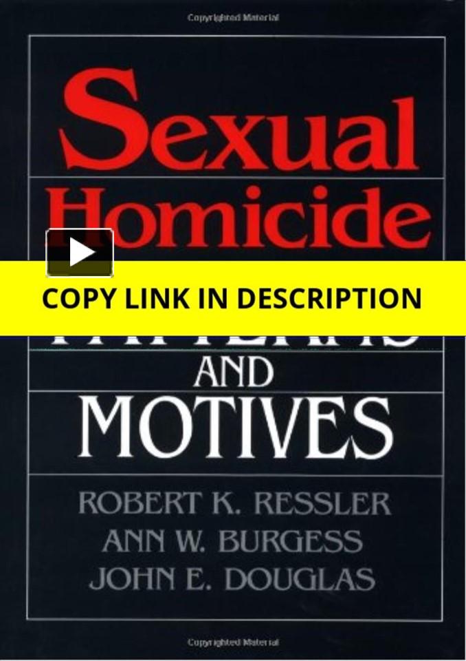 [PDF] Sexual Homicide: Patterns and Motives Ipad presentation | free to ...
