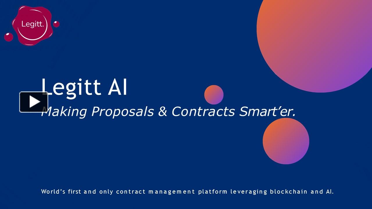 PPT – Legitt AI Contract Lifecycle Management Platform PowerPoint presentation | free to ...