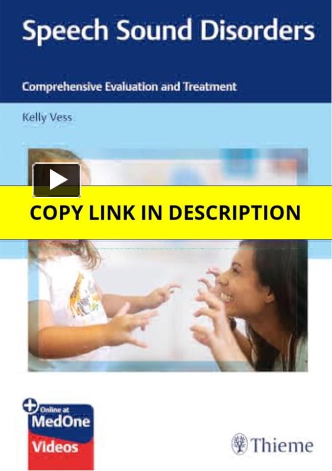 (PDF) Speech Sound Disorders: Comprehensive Evaluation and Treatment ...