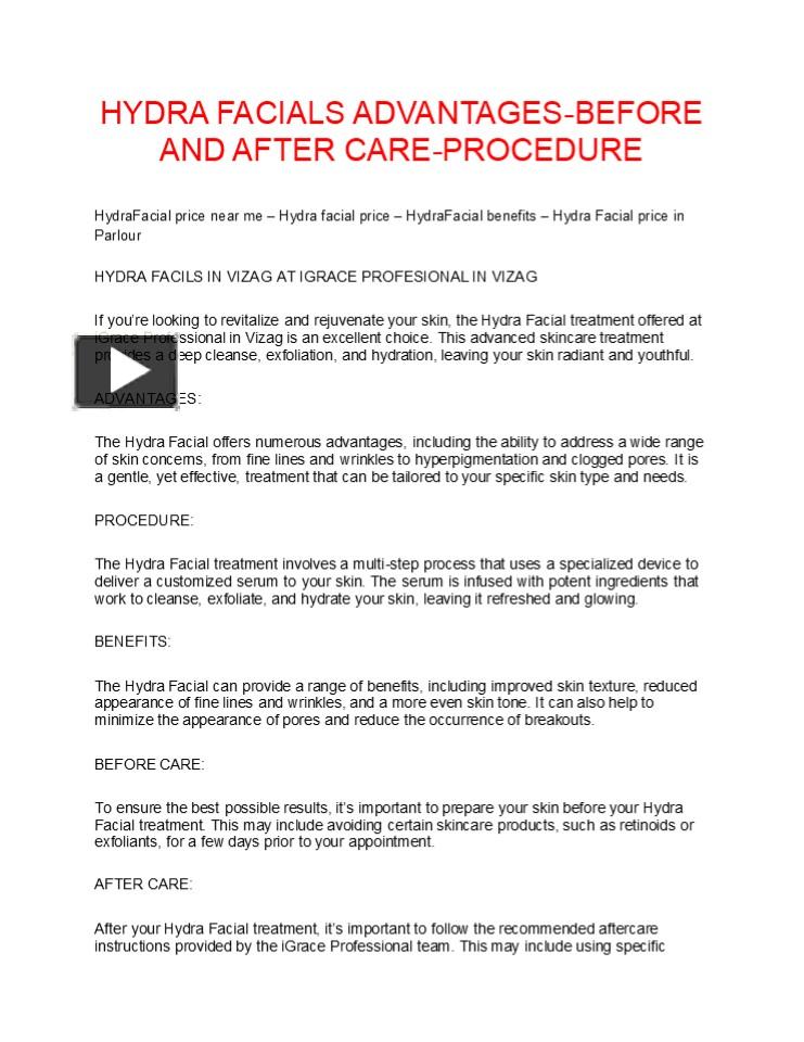 PPT – HYDRA FACILS IN VIZAG PowerPoint presentation | free to download - id: 9a1df6-NGMxN