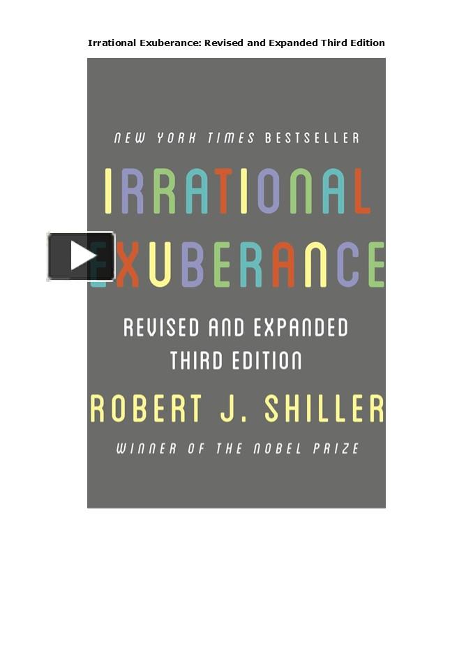 [READ DOWNLOAD] Irrational Exuberance: Revised and Expanded Third Edition presentation | free to ...