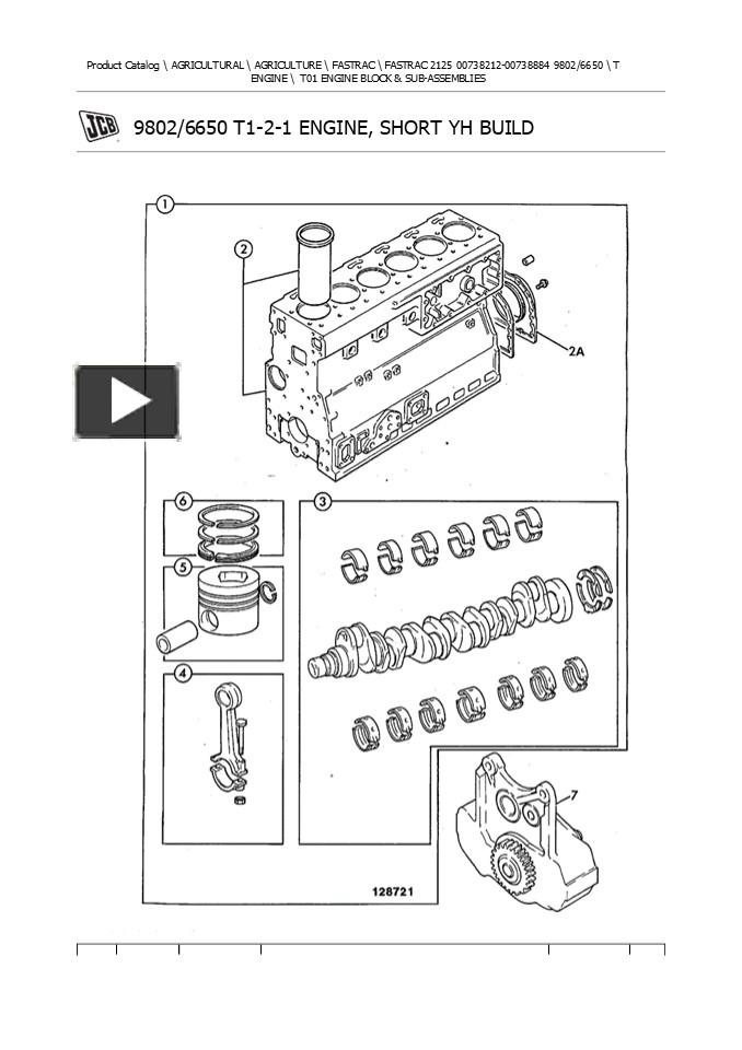 PPT – JCB 2125 FASTRAC Parts Catalogue Manual Instant Download (SN 00738212-00738884) PowerPoint ...