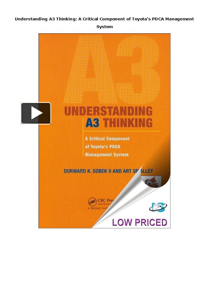 PPT – [DOWNLOAD]PDF Understanding A3 Thinking: A Critical Component of Toyota's PDCA Management ...