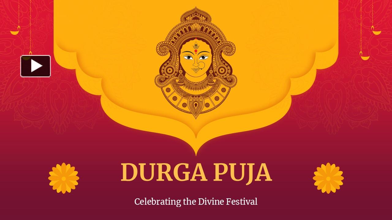 Durga Puja Date and Celebration presentation | free to download