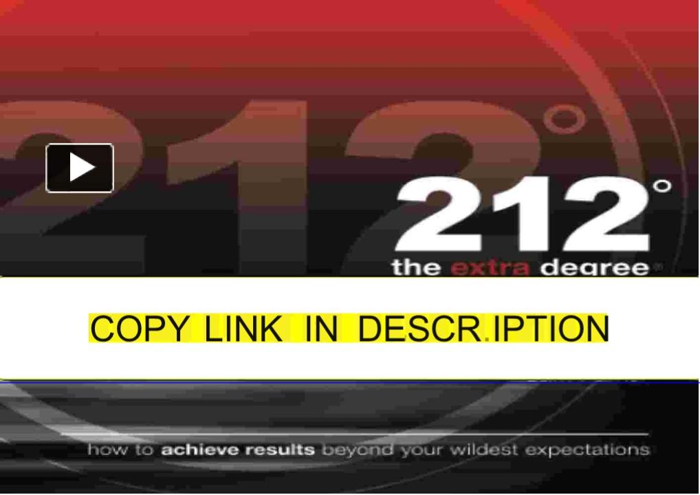(PDF) 212 the Extra Degree: How to Achieve Results Beyond Your Wildest Expectations [PDF ...