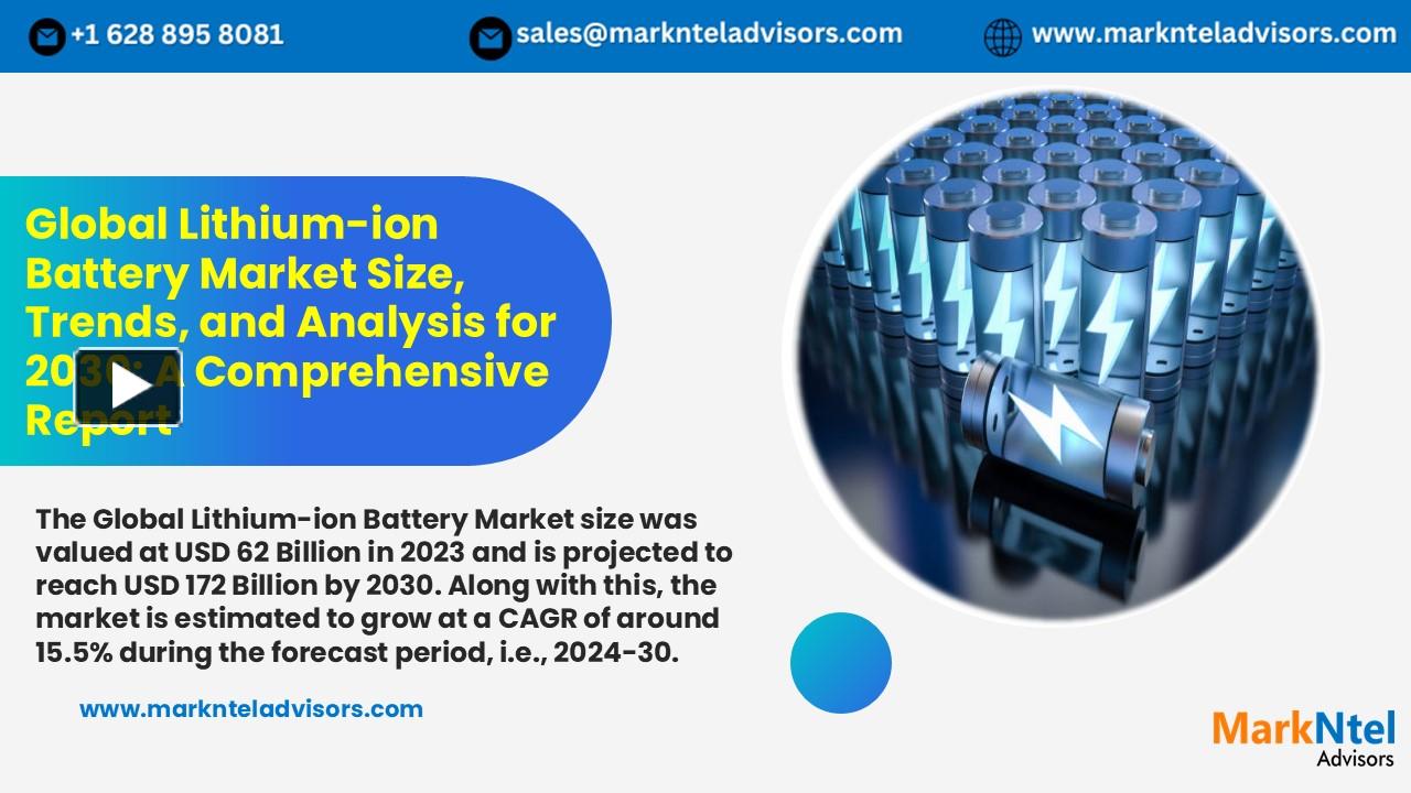 PPT – Global Lithium-ion Battery Market Research Report: Forecast (2024-2030) PowerPoint ...