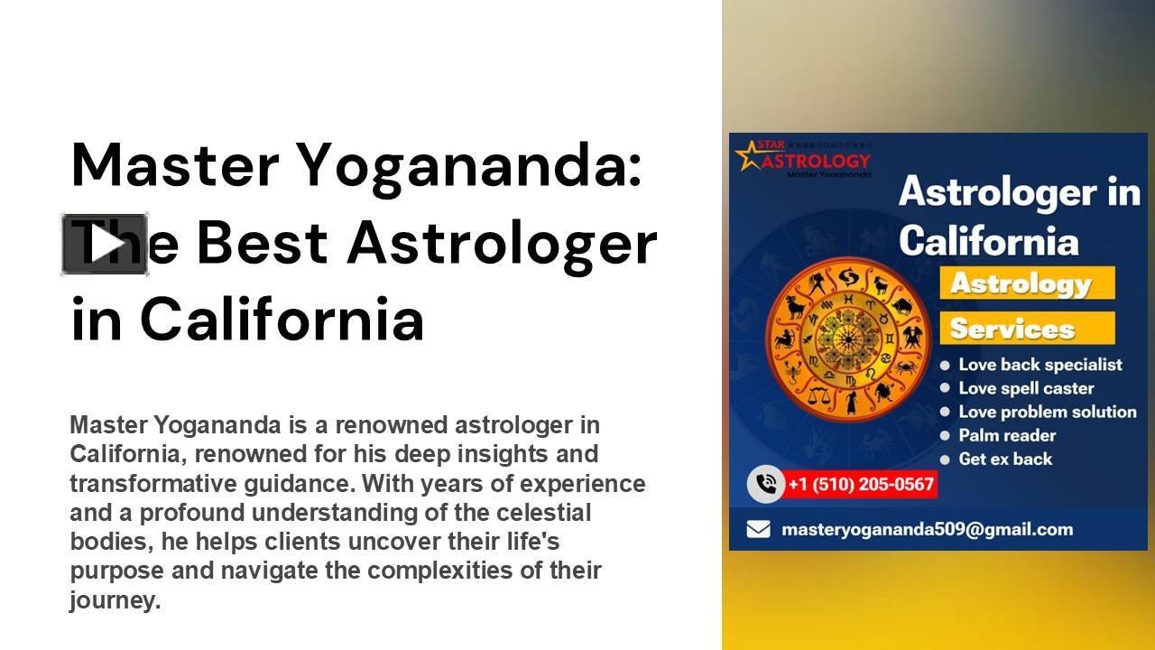 Master Yogananda: The Best Astrologer in California presentation | free to download