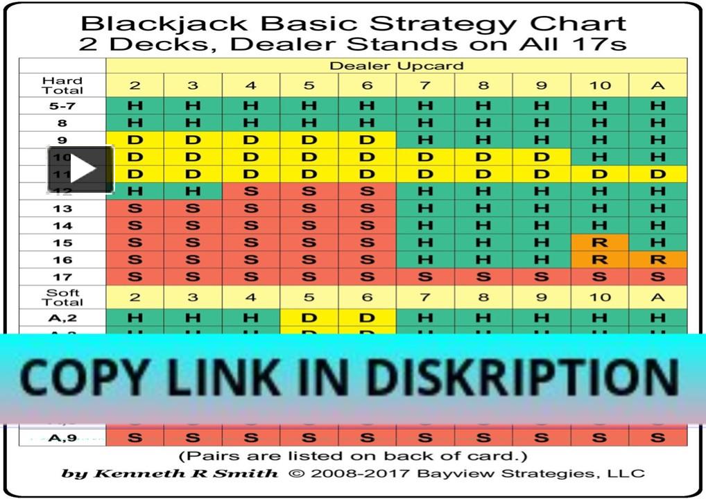 PPT – PDF KINDLE DOWNLOAD Blackjack Strategy Card - Large Edition: PowerPoint presentation ...