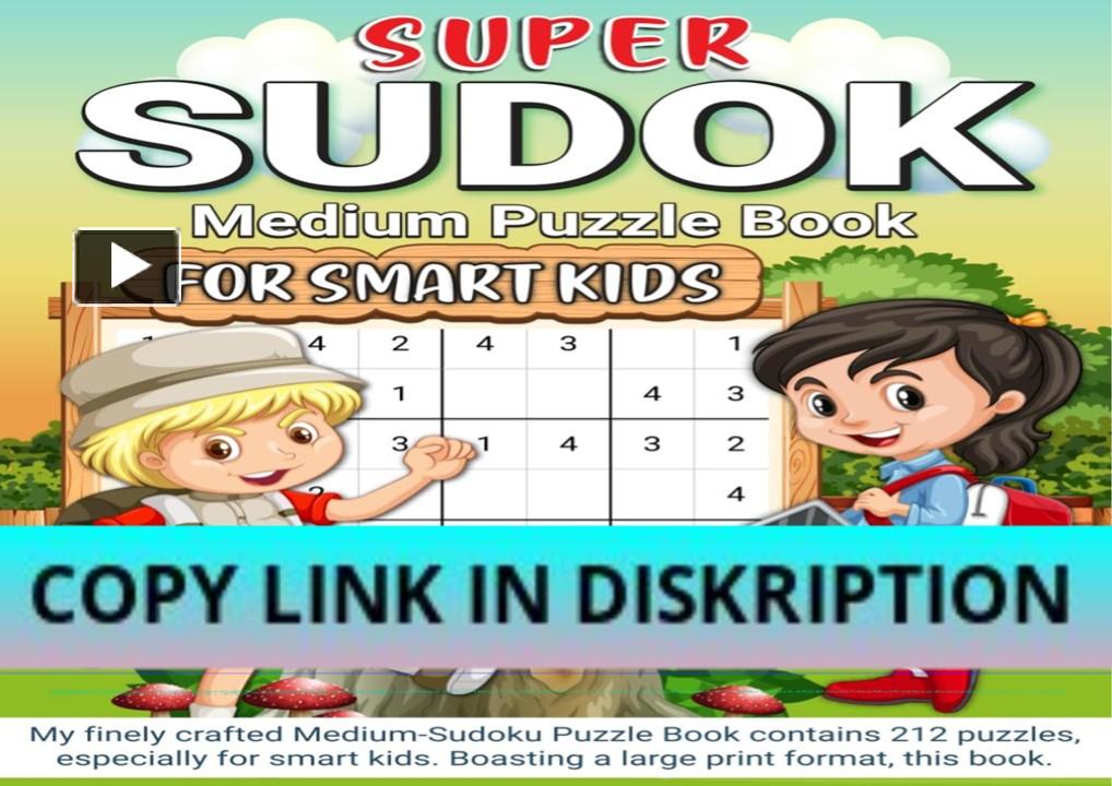 PPT – PDF/DOWNLOAD Medium Super Sudoku Puzzle Book For Smart Kids ...
