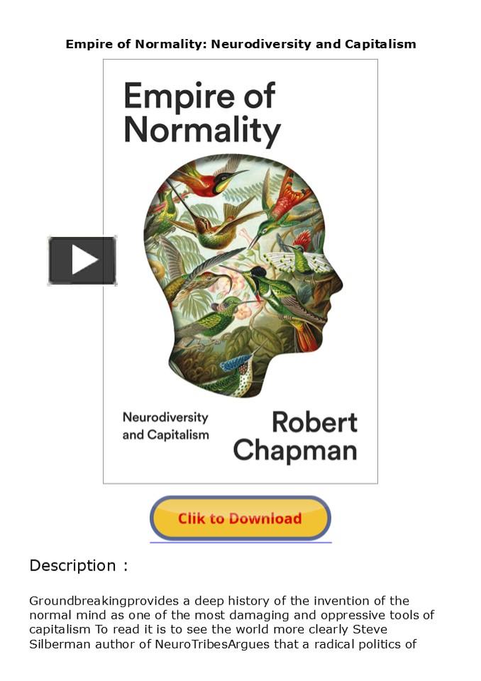 PPT – PDF Empire of Normality: Neurodiversity and Capitalism PowerPoint presentation | free to ...