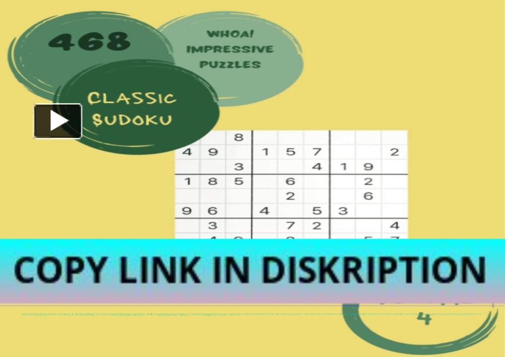 PPT – [PDF] DOWNLOAD Whoa! 468 Impressive Classic Sudoku Puzzles V PowerPoint presentation ...