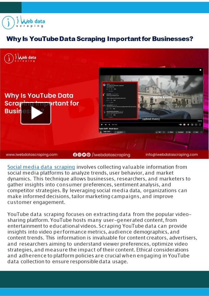 PPT – Importance of YouTube Data Scraping Services for Businesses PowerPoint presentation | free ...