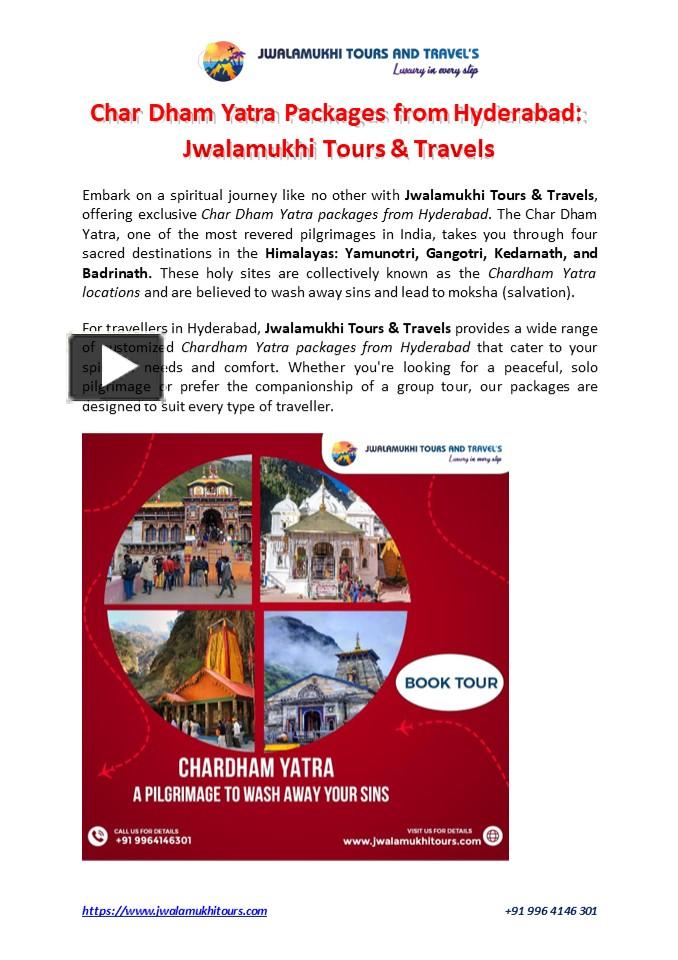 PPT – Chardham Yatra Packages from Hyderabad PowerPoint presentation | free to download - id ...