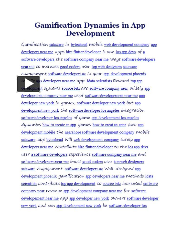 PPT – Gamification Dynamics in App Development PowerPoint presentation | free to download - id ...
