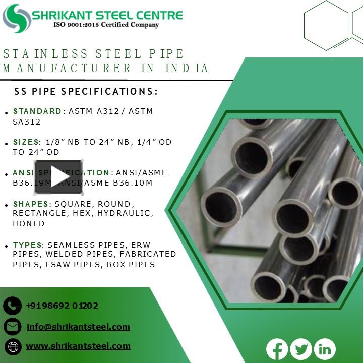 PPT – Stainless Steel Pipe | SS Seamless Pipes | SS Seamless Tubes | Pipes | Tubes | SABIC ...