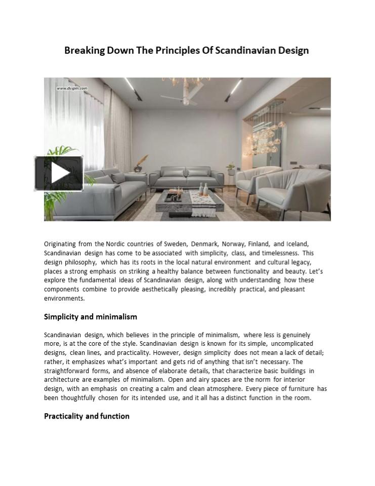 PPT – Breaking Down The Principles Of Scandinavian Design PowerPoint presentation | free to ...