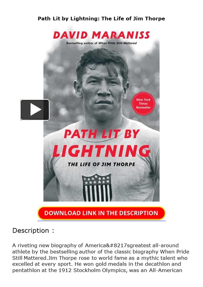 PDF Path Lit by Lightning: The Life of Jim Thorpe presentation | free ...