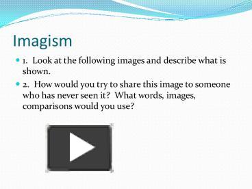 PPT – Imagism PowerPoint presentation | free to view - id: 9a607-ZGNiM