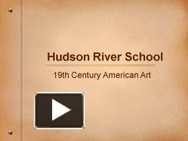 Hudson River School presentation | free to download