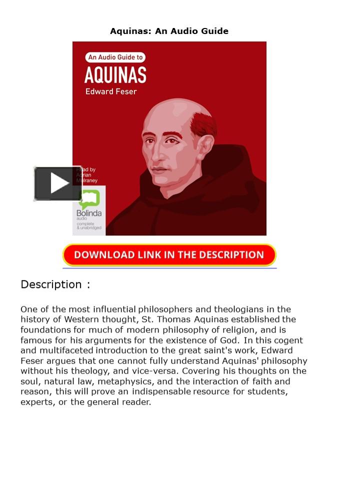 Download Aquinas: An Audio Guide presentation | free to download