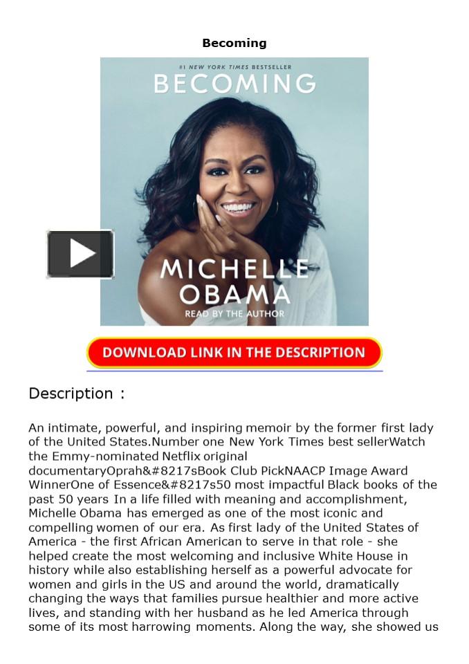 PPT – Download Becoming PowerPoint presentation | free to download - id: 9a6b35-OWNlN