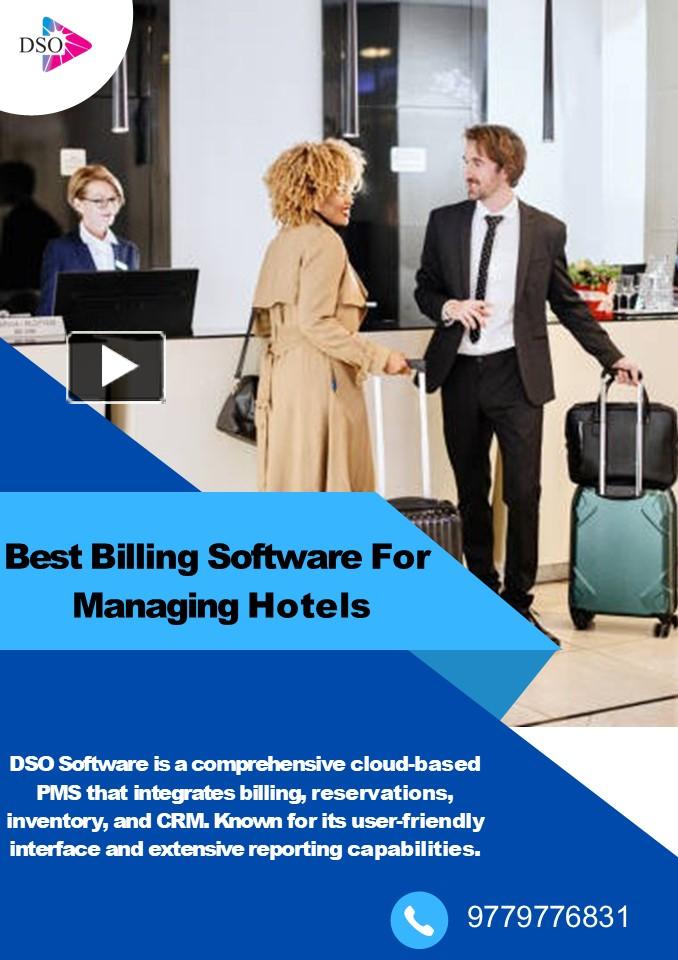 Billing Software For Managing Hotels presentation | free to download